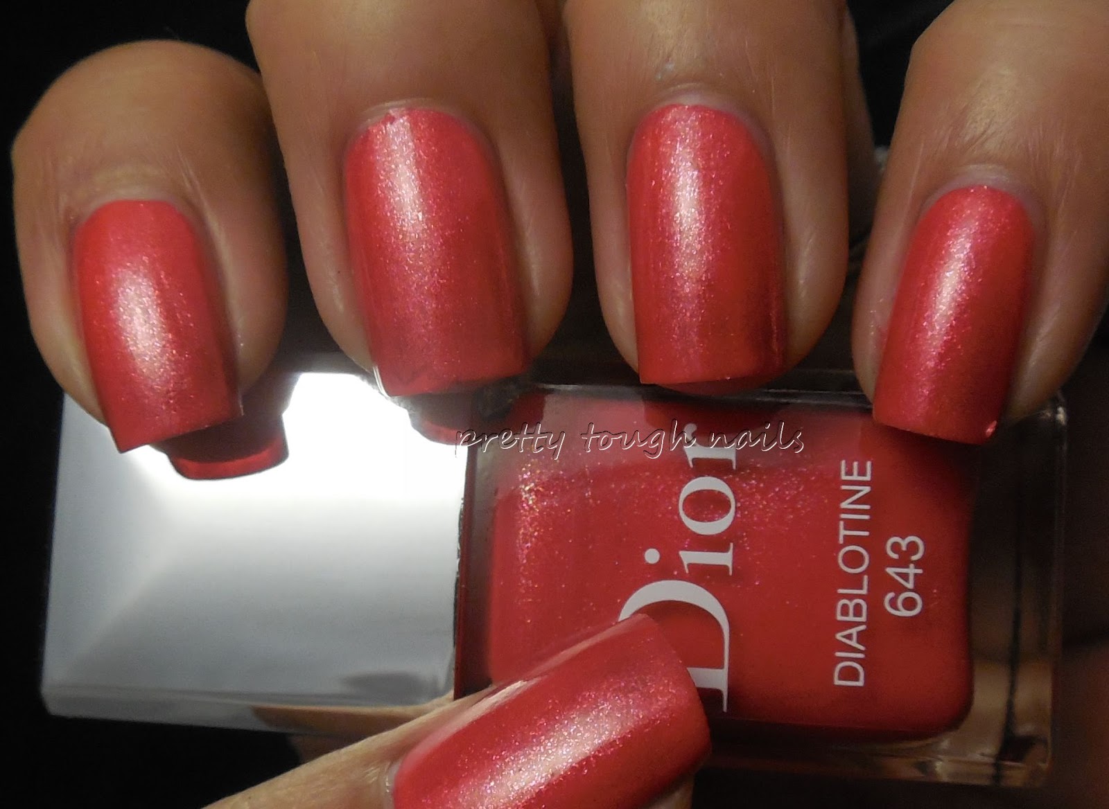 ::pretty::tough::nails::: Dior Diablotine Swatch And Review