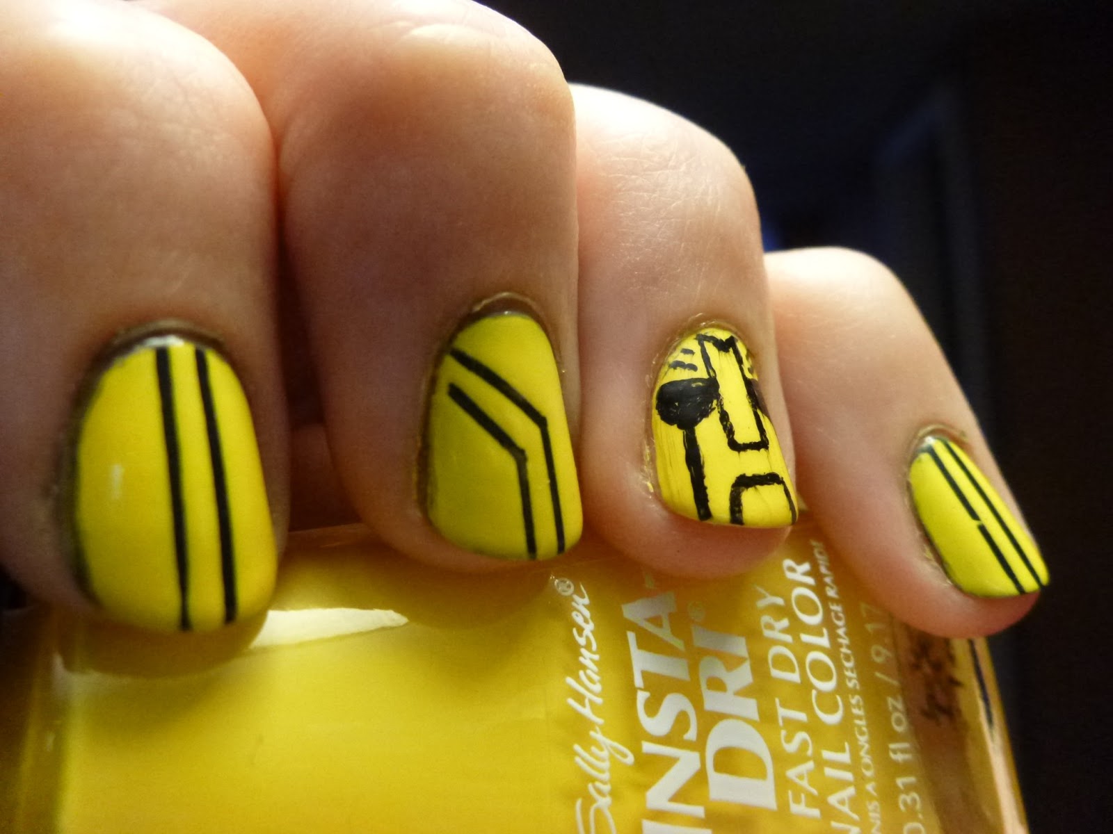 Adventures in Manicures: Bumblebee from Transformers!