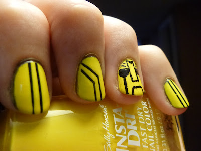Adventures in Manicures: Bumblebee from Transformers!