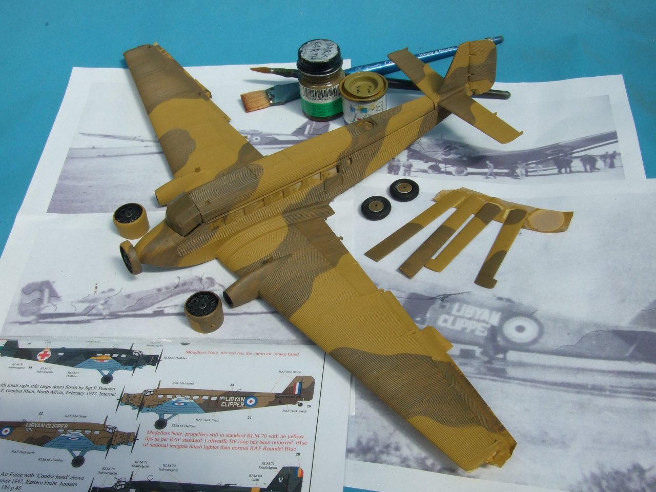 FalkeEins - the Luftwaffe blog: Building the Italeri Ju 52 as the 450 ...