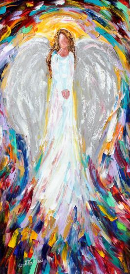 Karen Tarlton: Original oil painting Angel of Light by Karen Tarlton