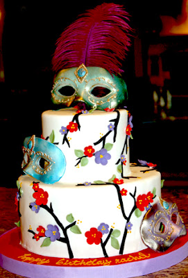 Coco Paloma Desserts: Masquerade Theme Cake