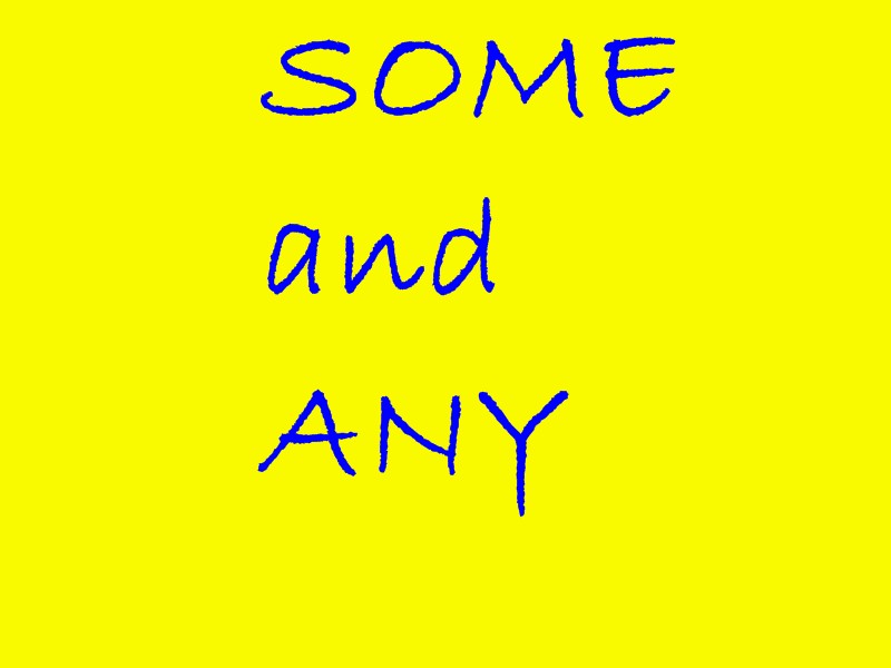 Rules of using some and any - Learn Perfect English Grammar