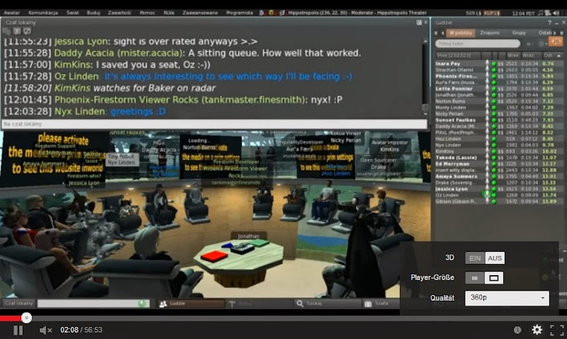 Echt Virtuell: Ein paar Infos aus den inworld Meetings (KW 44 / 2013)