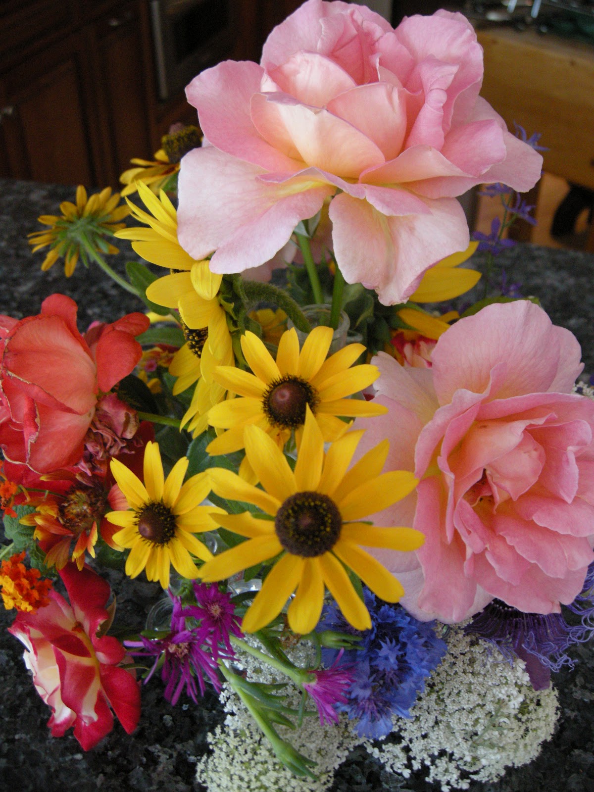 Kitchens Are Monkey Business: Rosie's Flowers.