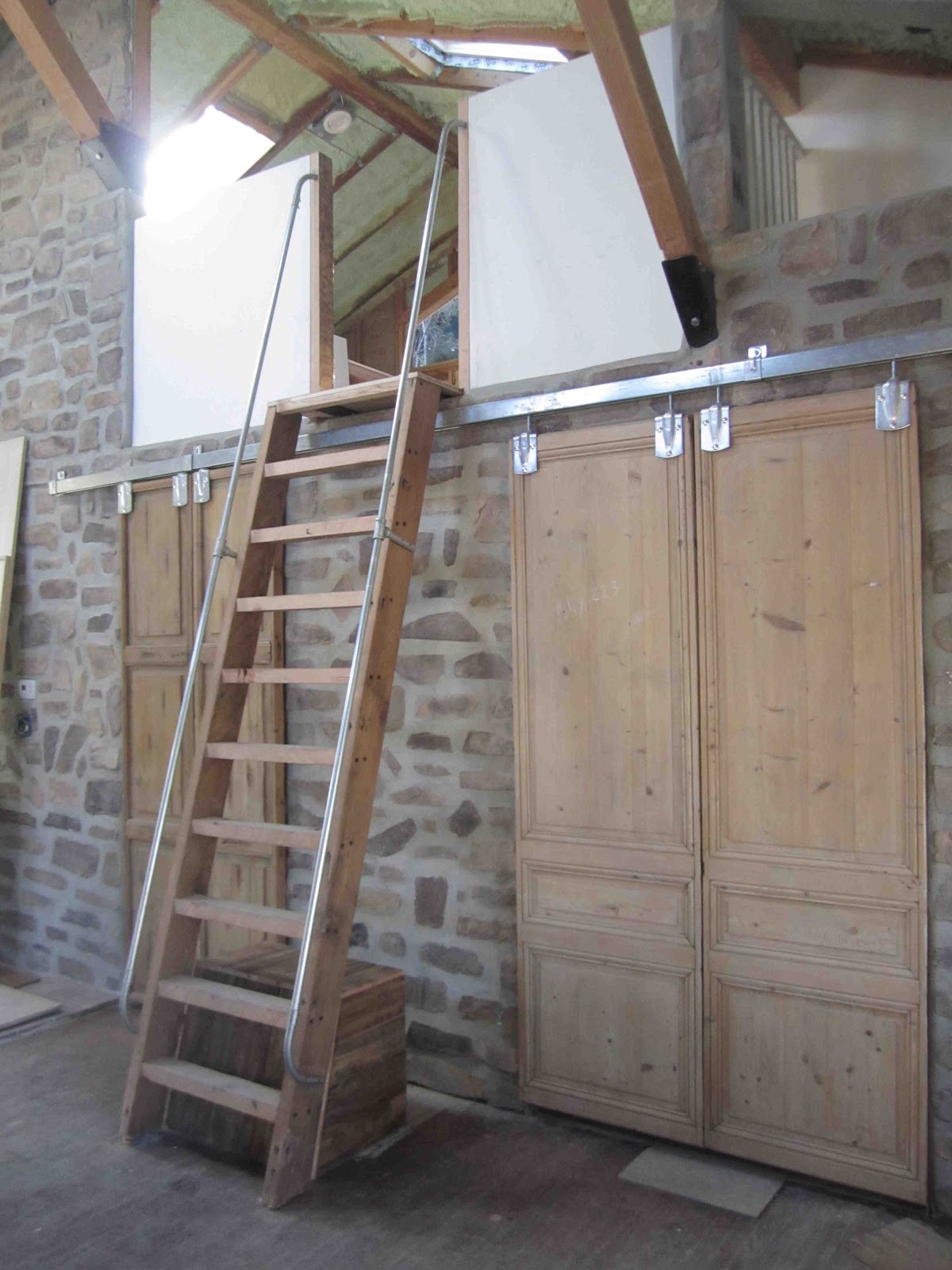 From Purdue to Provence: Just a Quick Update: The Loft Ladder Takes Shape