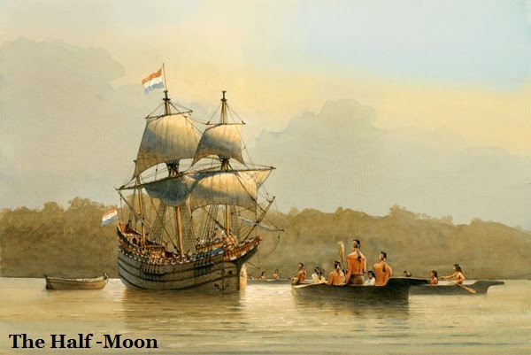 U.S. Timeline: 1609 - Henry Hudson explores New York Bay