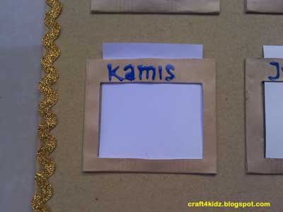 The cool kids school time table - Craft For Kids