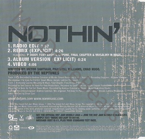 iAmDopeBeats Catalog: N.O.R.E. - Nothin' [CD Single]