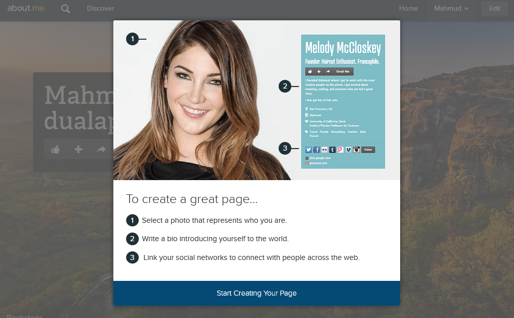 Make a personal page and inspire people to connect with you | Webylizer ...