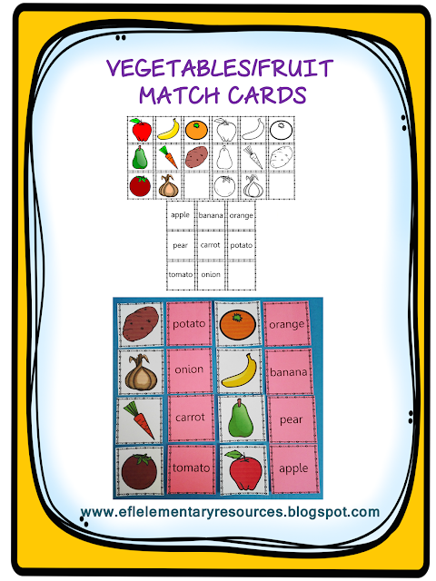 EFL Elementary Teachers: Fruit and Vegetable Theme