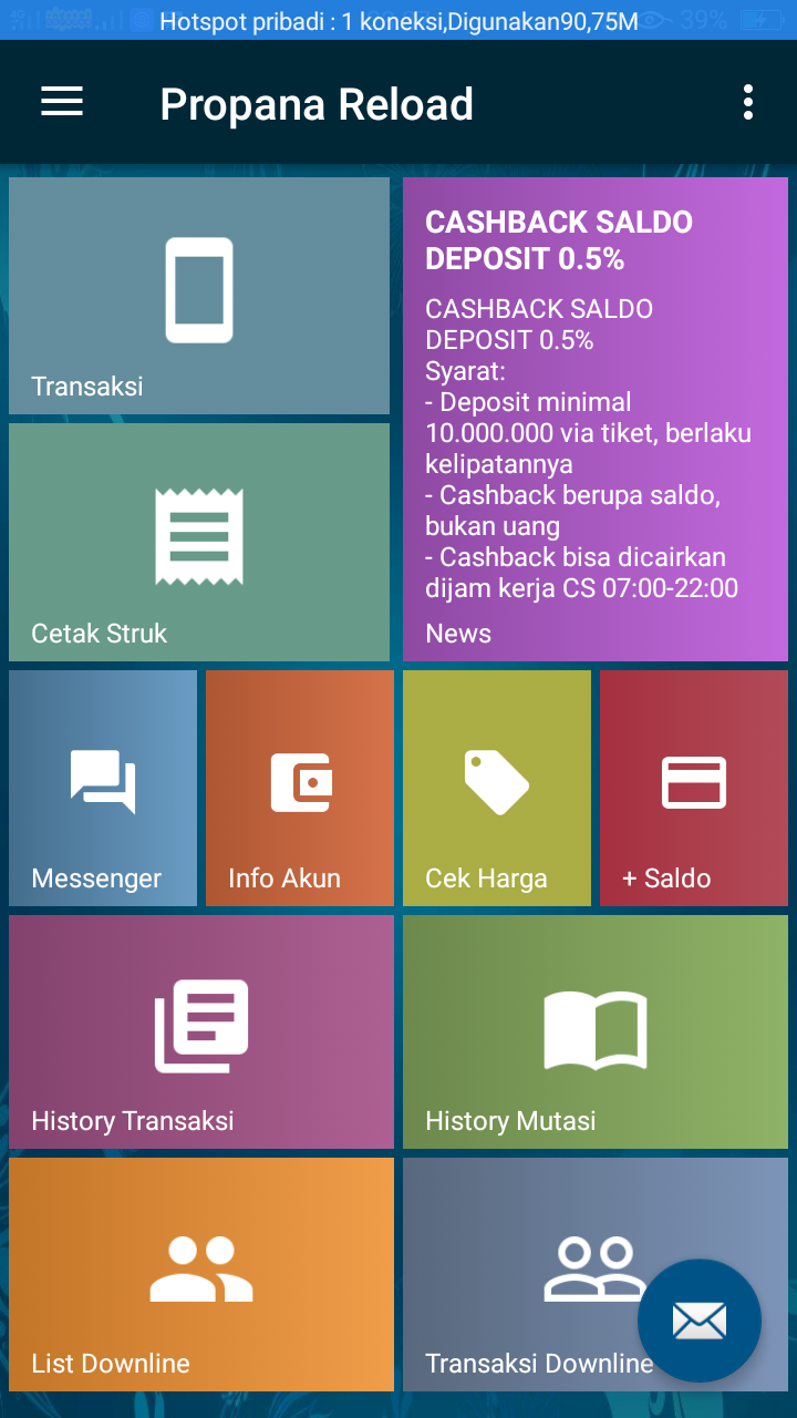 Aplikasi Android ~ Propana Reload