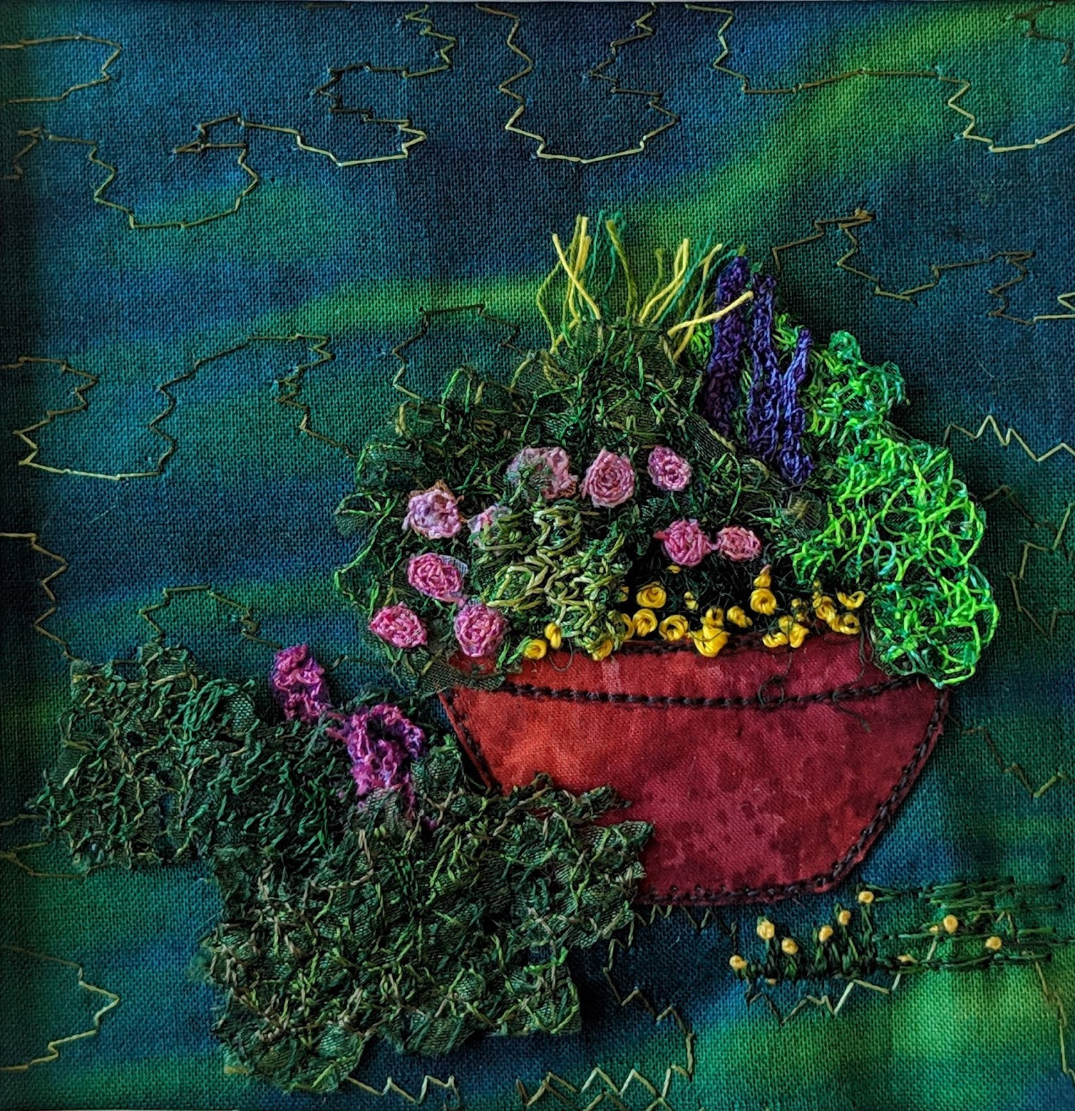 Judy Cooper Textile Artist: 11 Flower Gardens Finished!