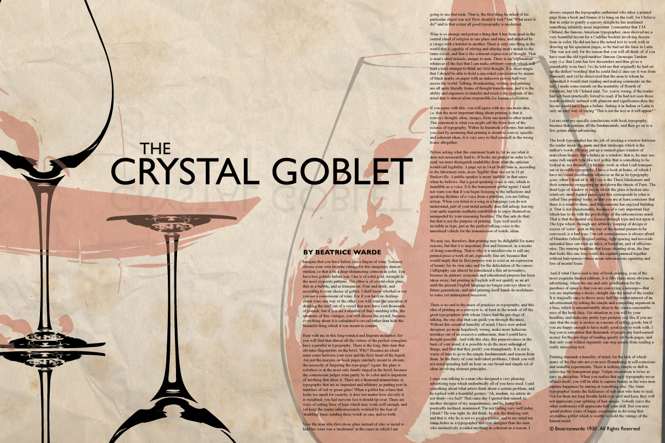 LIFE IN THE DAY: The Crystal Goblet