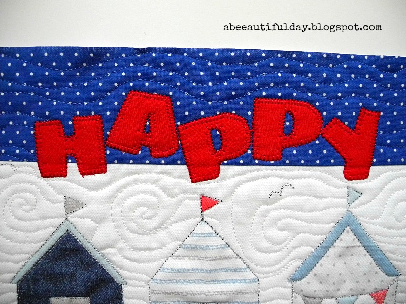 A Beautiful Day : Applique letters with fusible web --- "draw on the ...