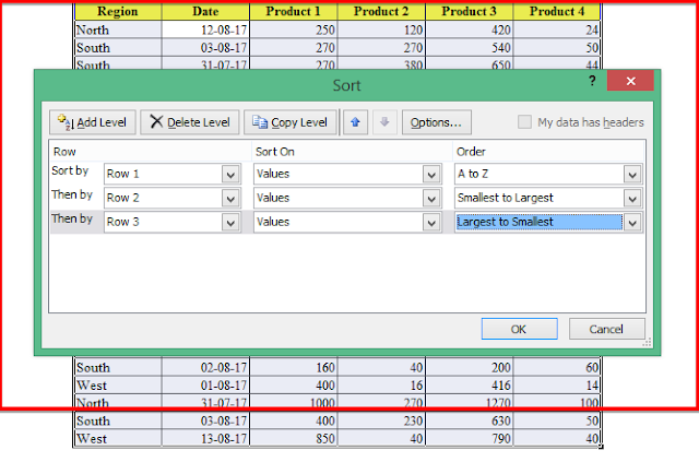 Excel Sort By Column, By Row, By Color, By Your Own Custom List | Excel ...