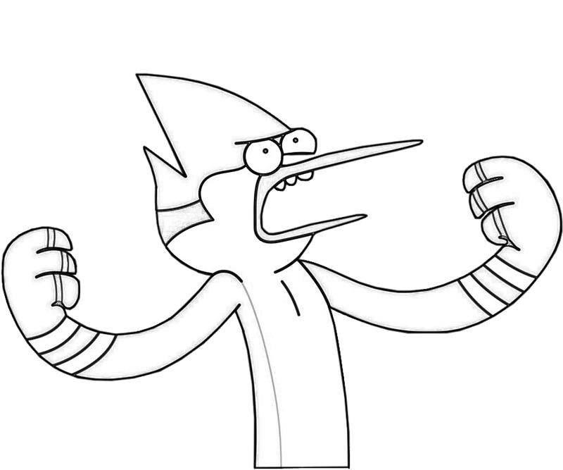 Picture Of Rigby And Mordecai Coloring Page Coloring Pages