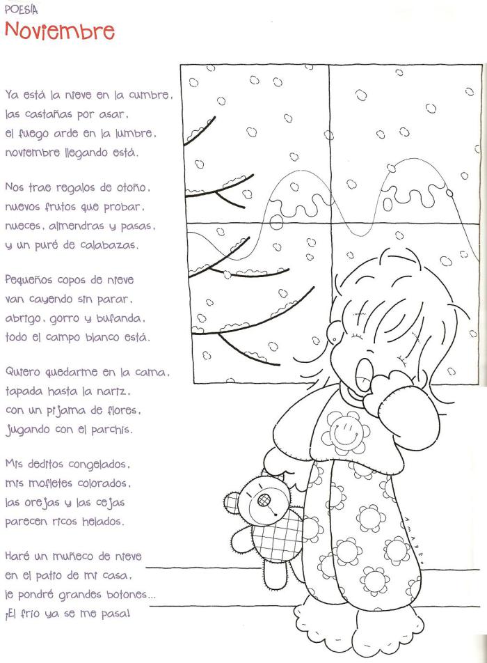 Kids Zone: Poemas para Colorear