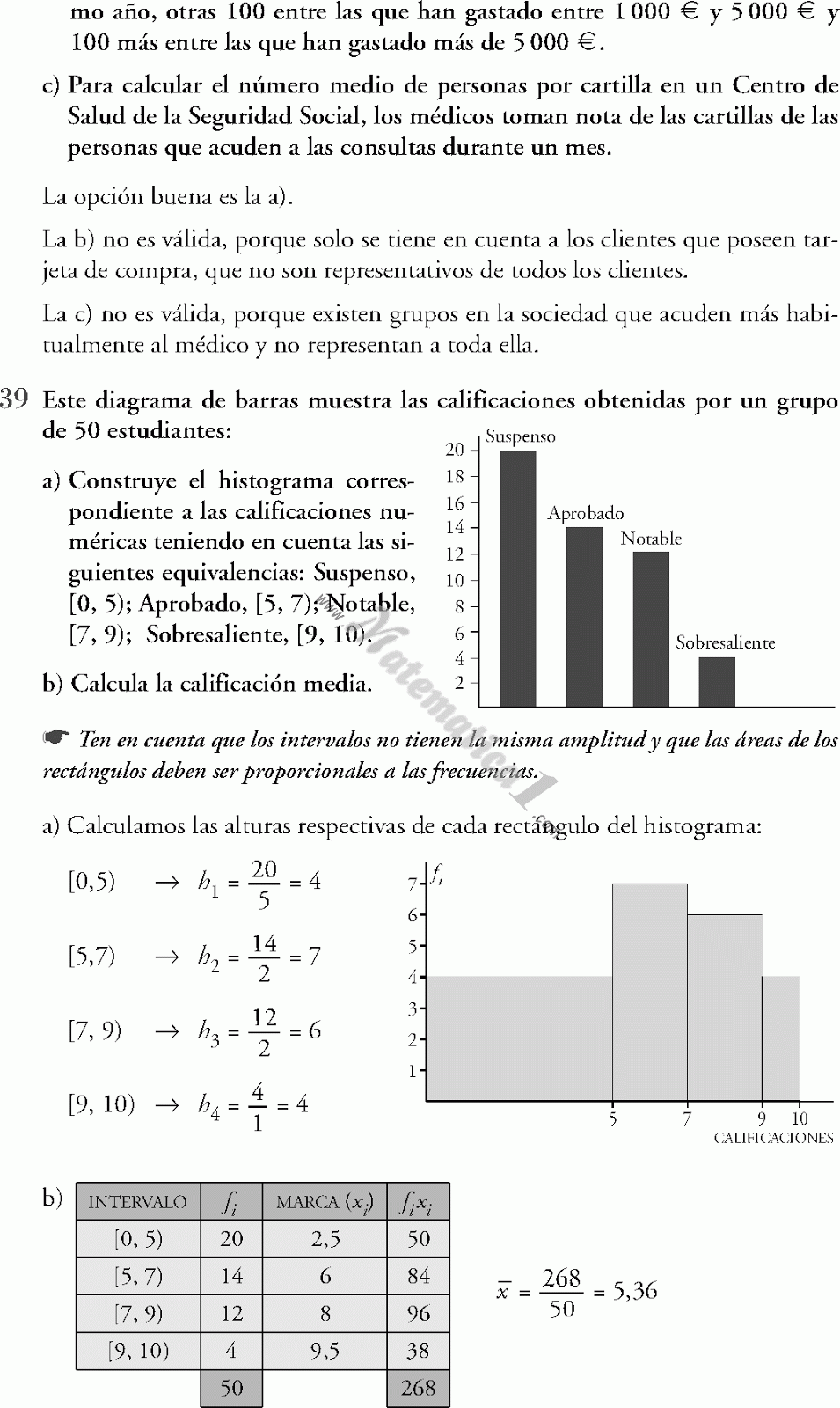 ESTADISTICA DESCRIPTIVA E INFERENCIAL EJERCICIOS RESUELTOS DE SECUNDARIA – ESO