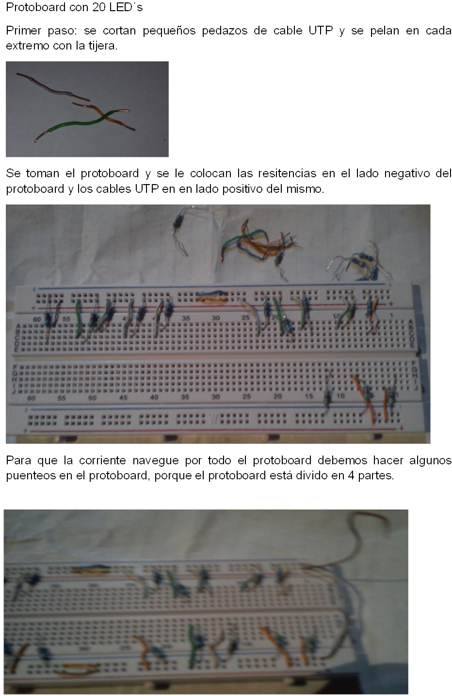 XDRJ: PRACTICA EN PROTOBOARD
