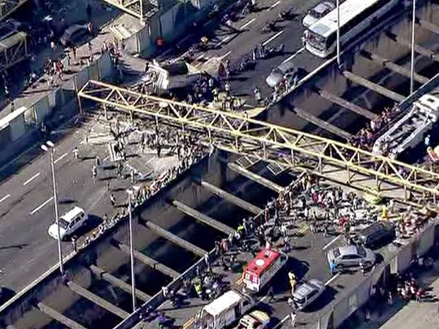 Motorista de caminhão que causou queda de passarela no Rio de Janeiro ...