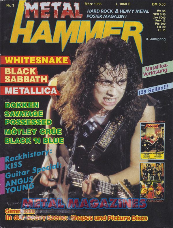 METAL MAGAZINES: ACCEPT magazine covers