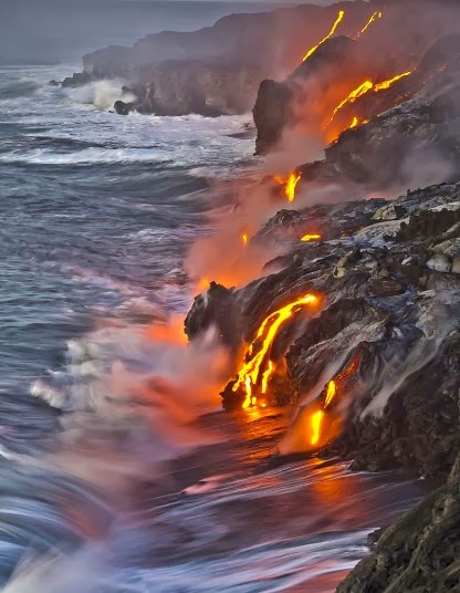 Creativity: Pictures ..In Hawaii, when volcanic lava mixed with beauty