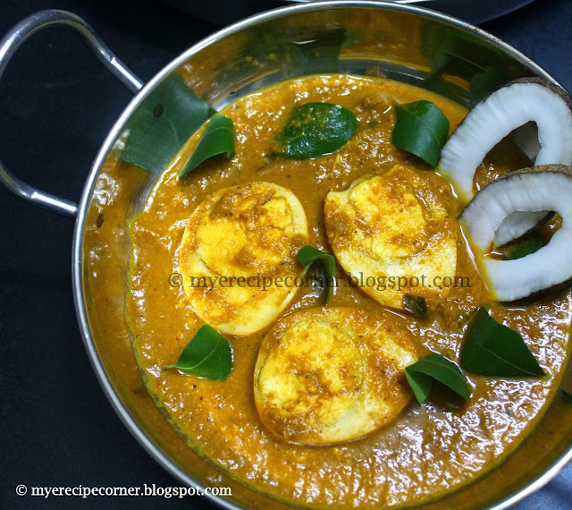 Mye's Kitchen: Quick Egg Curry for Chapathi / Muttai Kurma