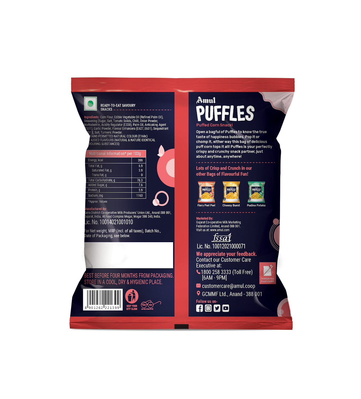 Amul Puffles – Packaging Of The World