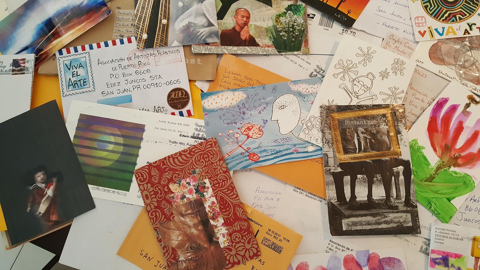 El Mail Art o Arte Correo un movimiento vigente del arte moderno en la ...