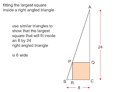 MEDIAN Don Steward mathematics teaching: biggest square inside a right ...