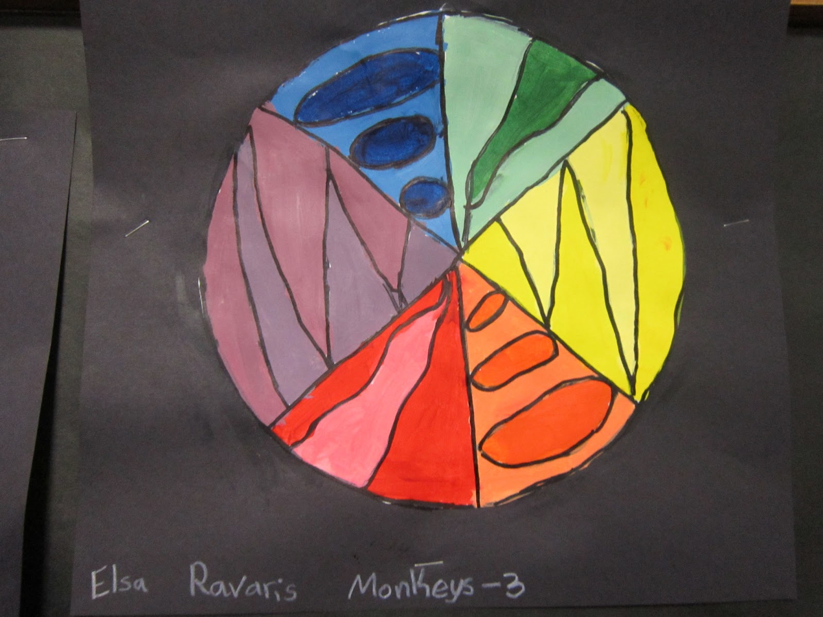 the creARTtivity spot: 3rd Grade Symmetrical Color Wheels