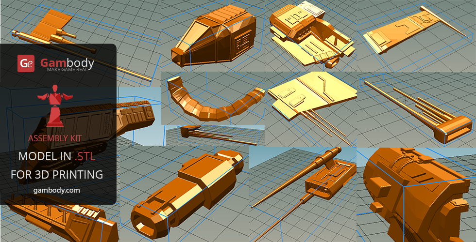 Eve Online - Eve Rifter 3D Model for Printing | Assembly figure | Nixon ...