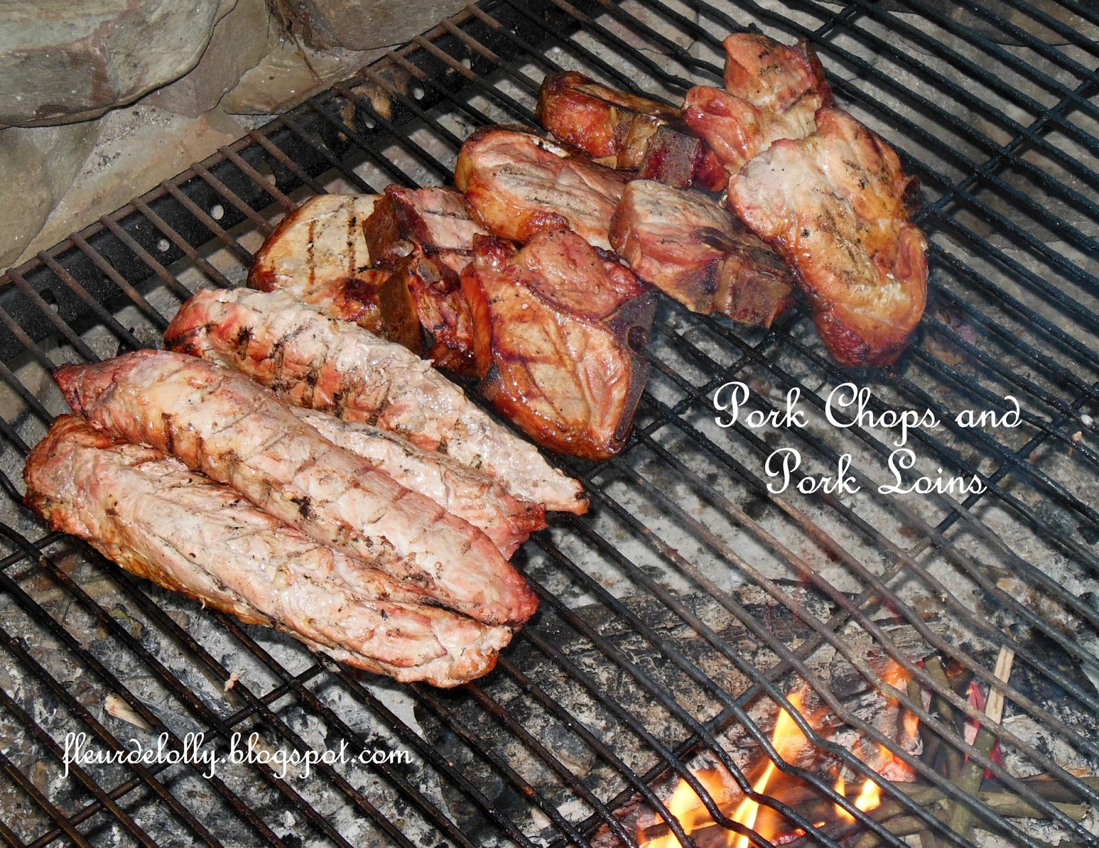 Fleur de Lolly: Thick Cut Pork Chops and Pork Tenderloin cooked over ...