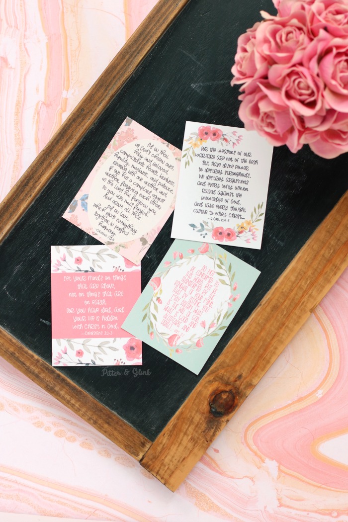 PitterAndGlink: Free Printable Scripture Verse Journaling Cards
