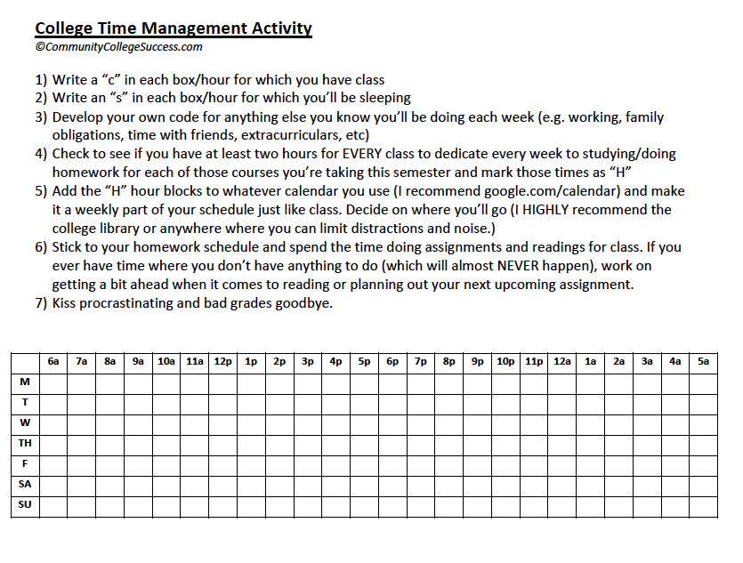 Community College Success: How to stop procrastination BEFORE it starts