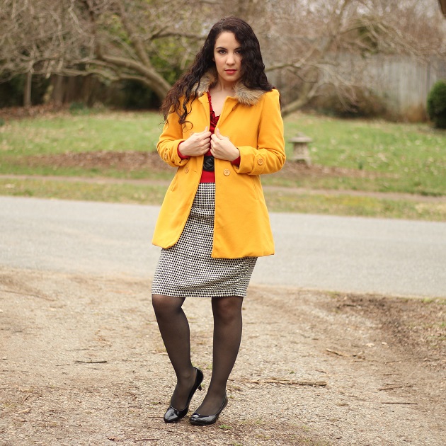 Libertad Green: Popjulia Yellow Coat