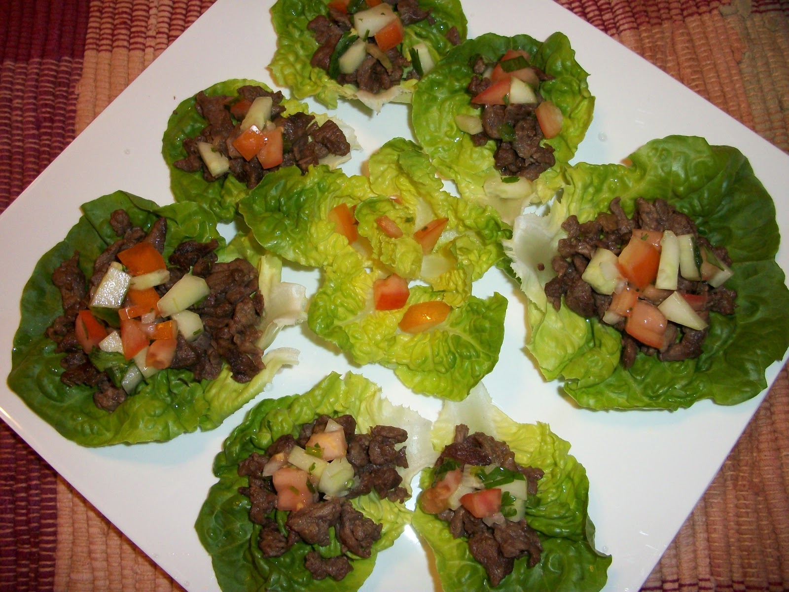 Cooking with love ! : Tacos de lechuga con carne asada y pico de gallo ...