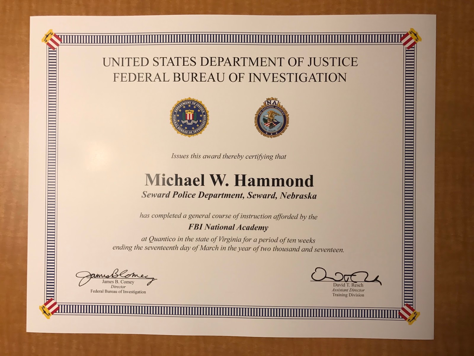 FBINA 267 Experience