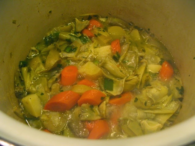 What Holt and Barbara Had for Dinner: Anginares a la Polita