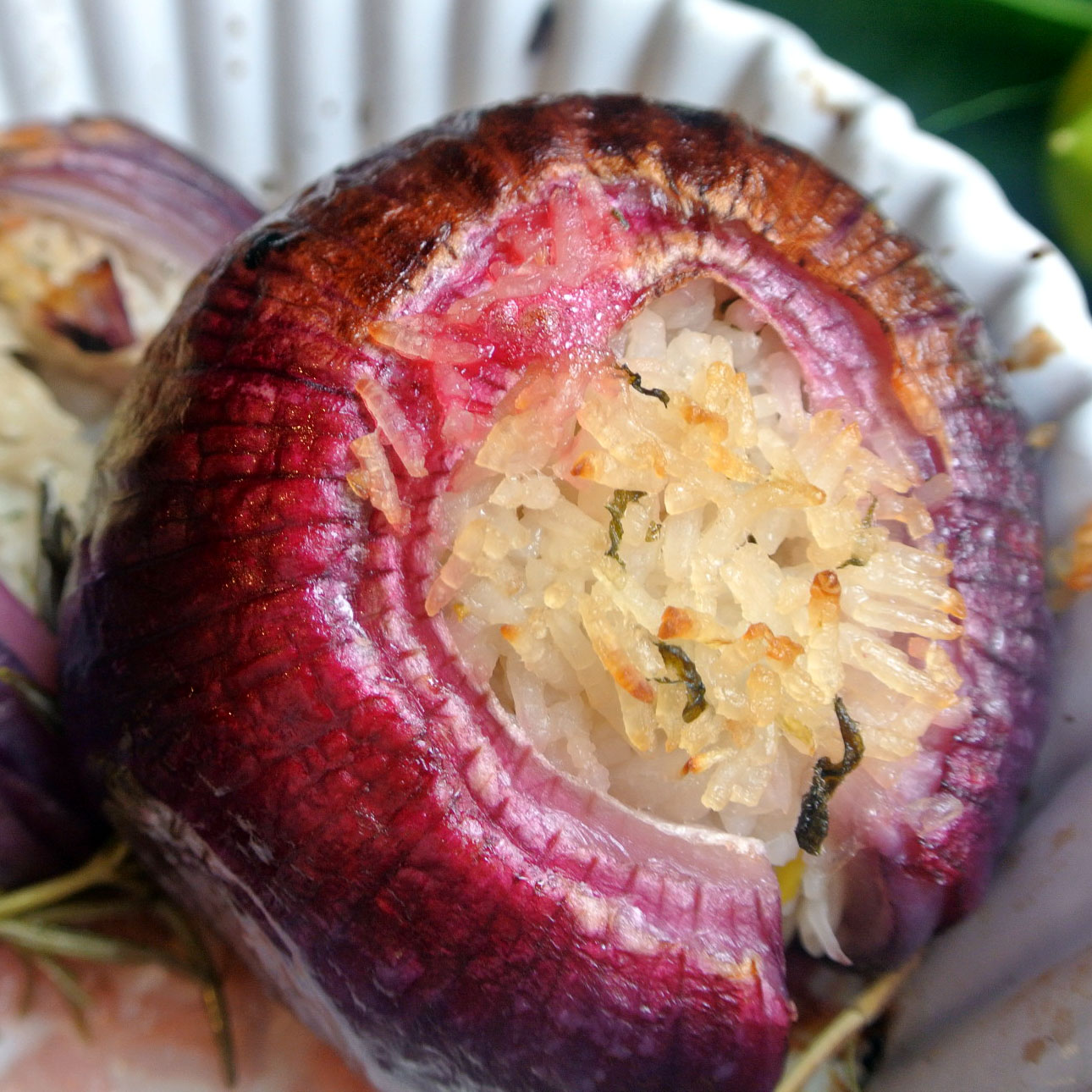Mom, What's For Dinner?: Roasted Stuffed Red Onions