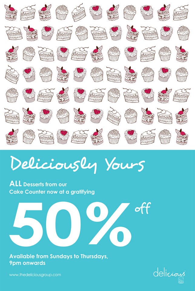 I Love Freebies Malaysia: Promotions > Delicious ALL Desserts 50% OFF ...