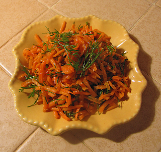 Seasonal Eating: Middle Eastern Style Carrot Dill Salad