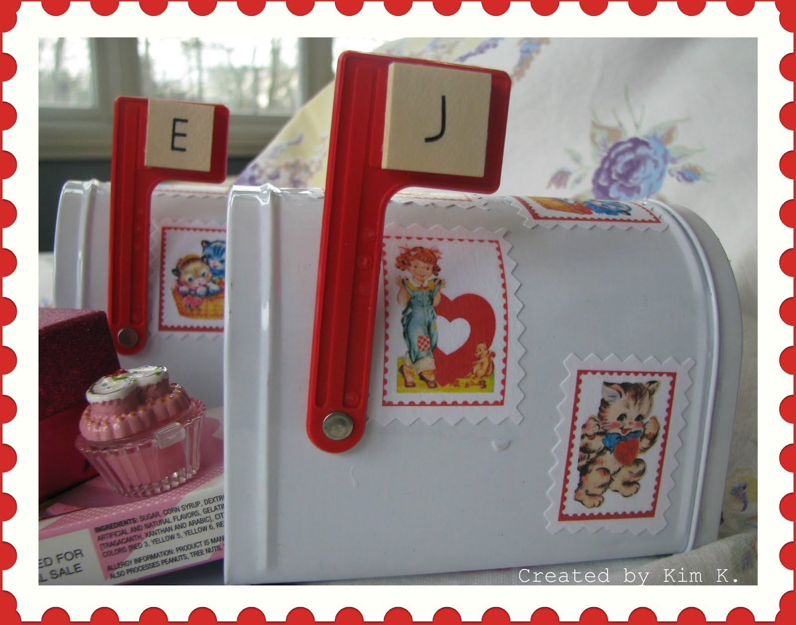 Musings from Kim K.: Vintage inspired mini-mailboxes...another $1 ...