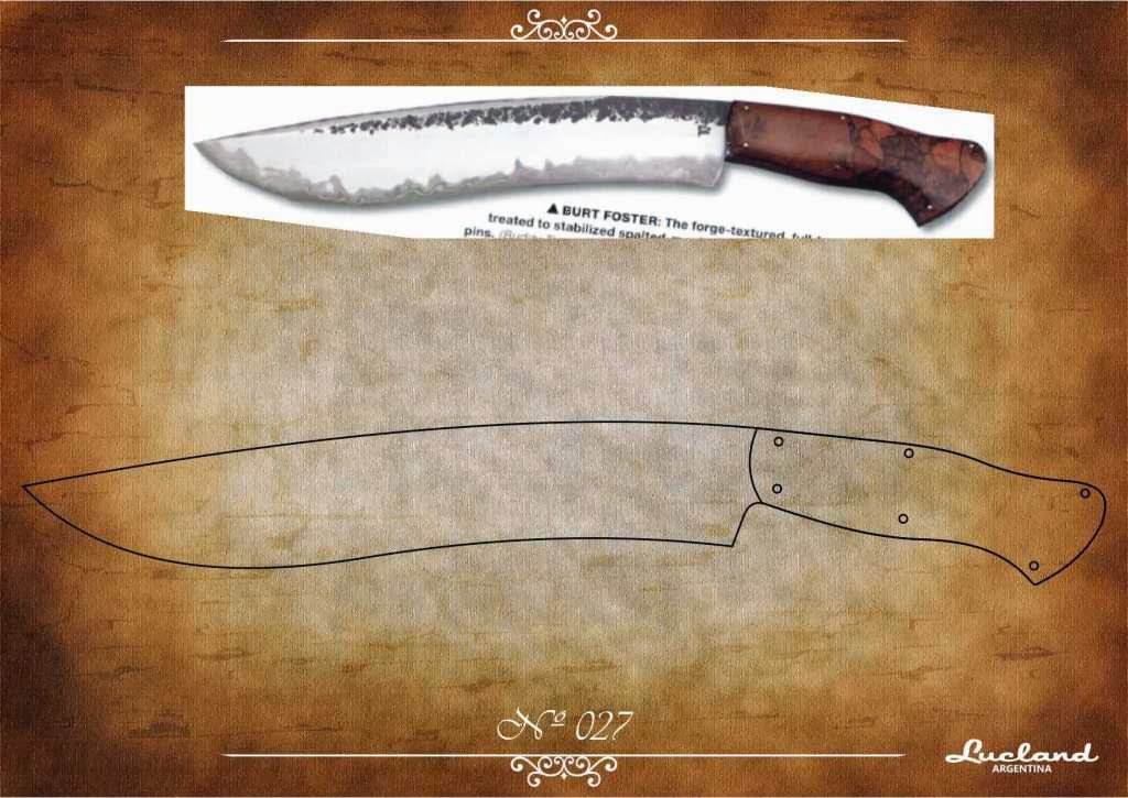 facón chico: Moldes de Cuchillos