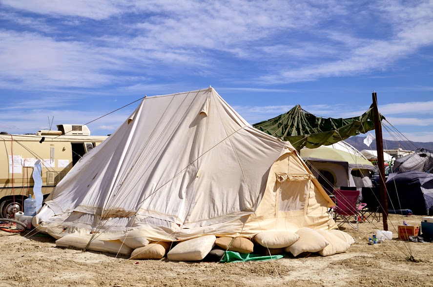 This is Black Rock City: Souk......Tents.....Houses......Domes ...