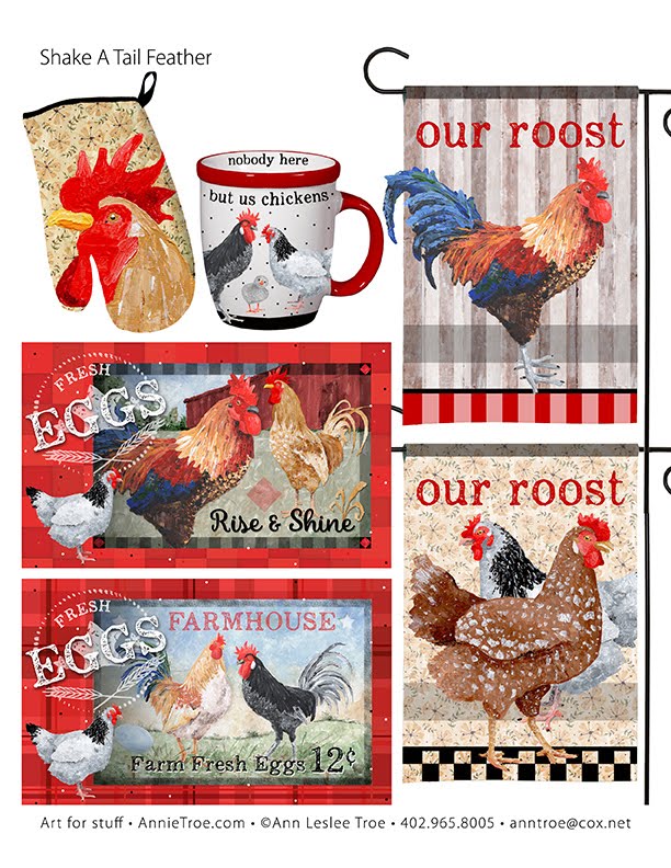 Art Licensing Information: Behind the Scenes of Shake a Tail Feather ...