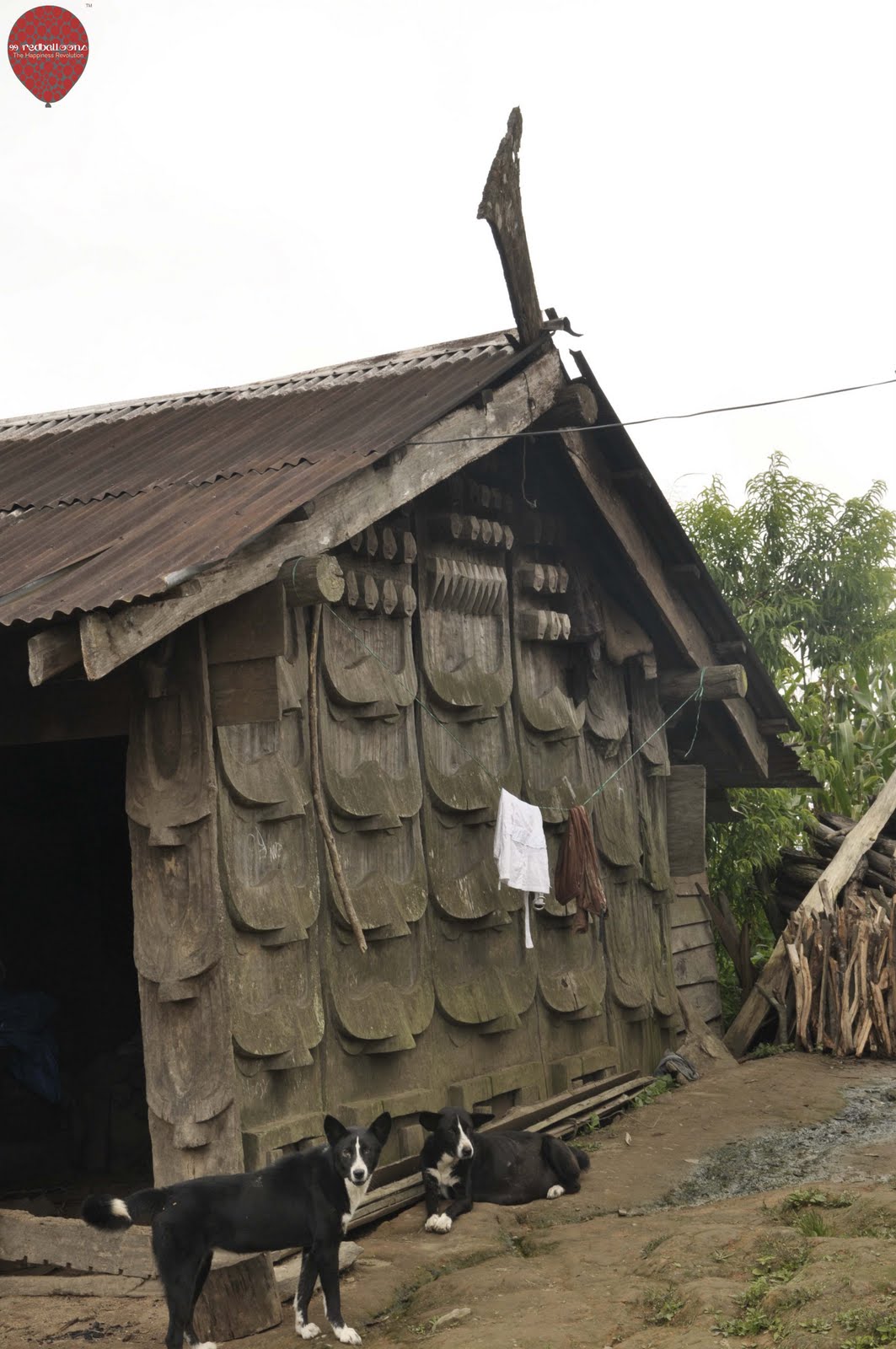 99 red balloons: Traditional Tangkhul Naga house in chingjaroi Village ...