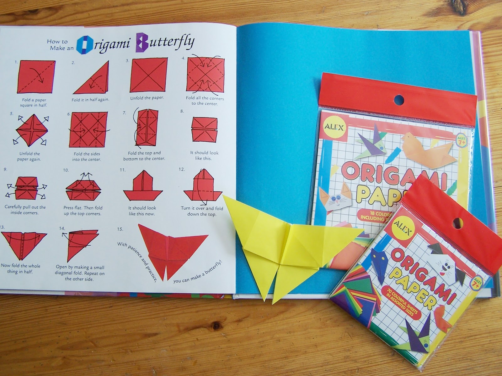 Creative Themes: Butterflies - origami butterflies