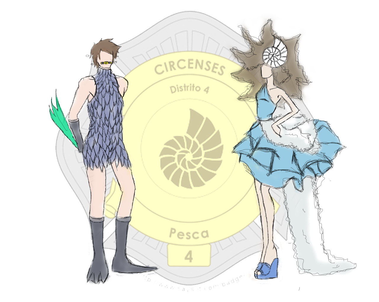 Los Primeros Juegos de Circenses: Trajes del Distrito 4